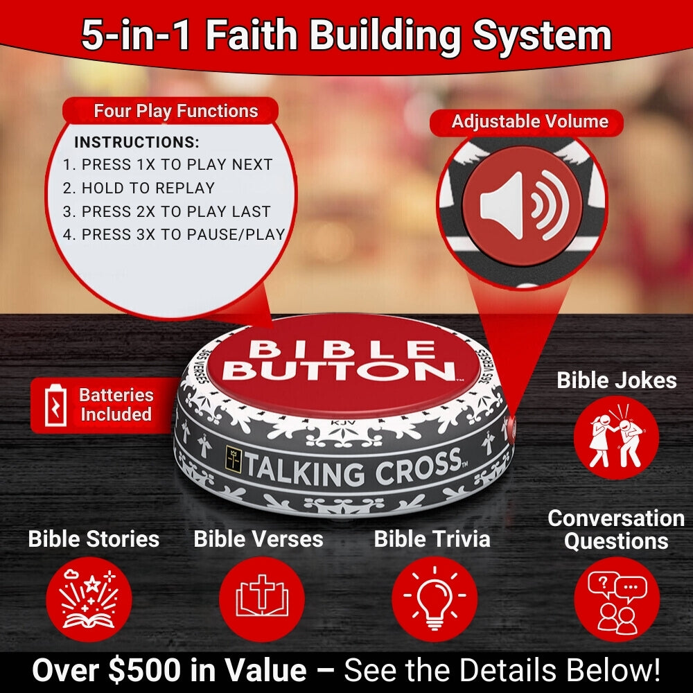 Bible Button 2.0 Pre-launch – Talking Cross